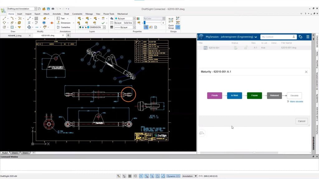 3DEXPERIENCE DraftSight | CADVision Systems