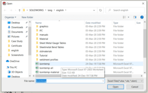 How to Easily Connect Your BOM Table to Microsoft Excel